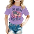 Byoo Little Boys T-Shirt Retro One Nation Under God American Flag Print ...