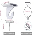 24pcs Drop Ceiling Hooks for Hanging,Right and Left Ceiling Hooks and T ...