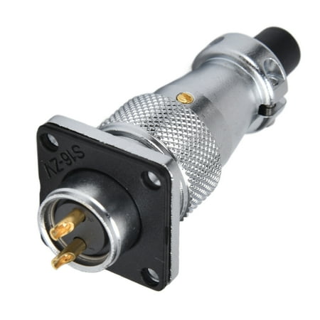 2 Pin Aviation Connector, Safe Frequency Interference AC 500V Zinc ...