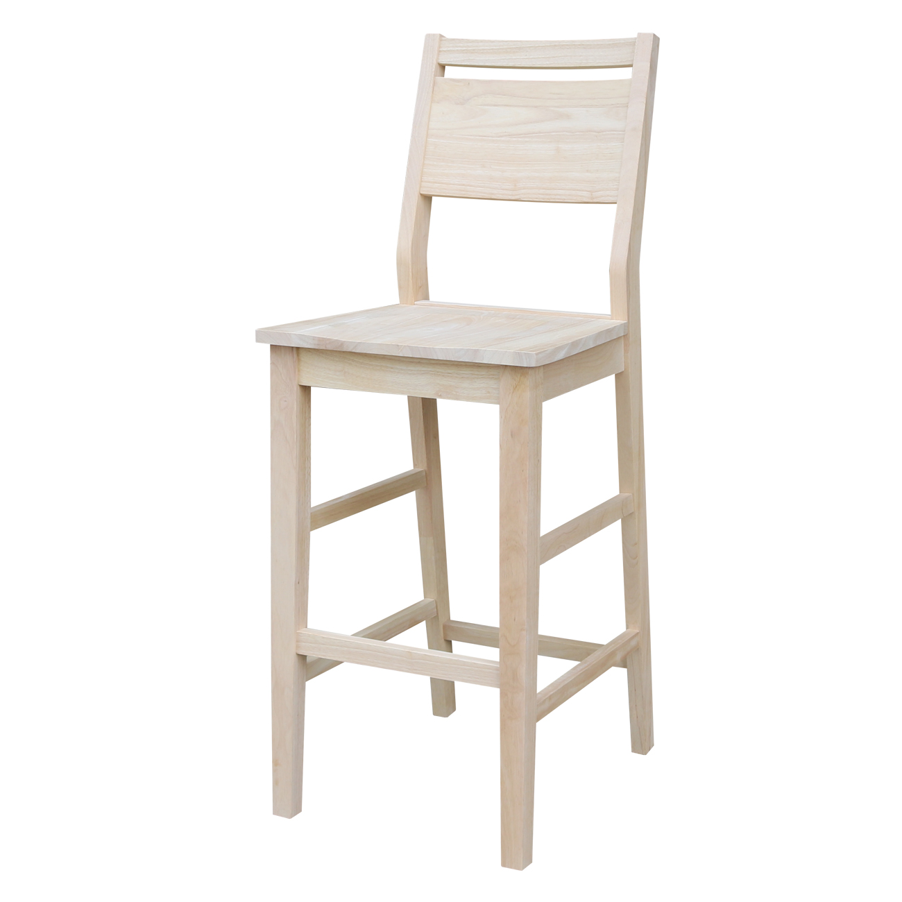 Aspen Barheight Panel Stool - Unfinished - Walmart.com