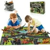 Wisairt 53 PCS Dinosaur Playset for Kids with Activity Mat, Figures, Trees, Rocks, Ages 3-8 ...