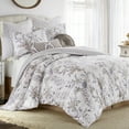 Levtex Home Modern Queen Pisa Comforter Set - Floral Peacock Design ...