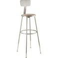 (Pack of 2) NPS 32 -39" Height Adjustable Heavy Duty Steel Stool With ...