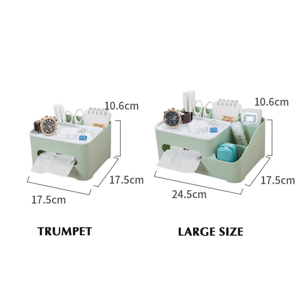 Side Dispensing Outlet Tissue Box Multifunction Remote Control Holder ...