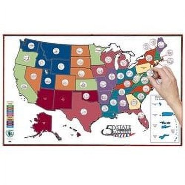 50 State Quarters Map (Other) - Walmart.com
