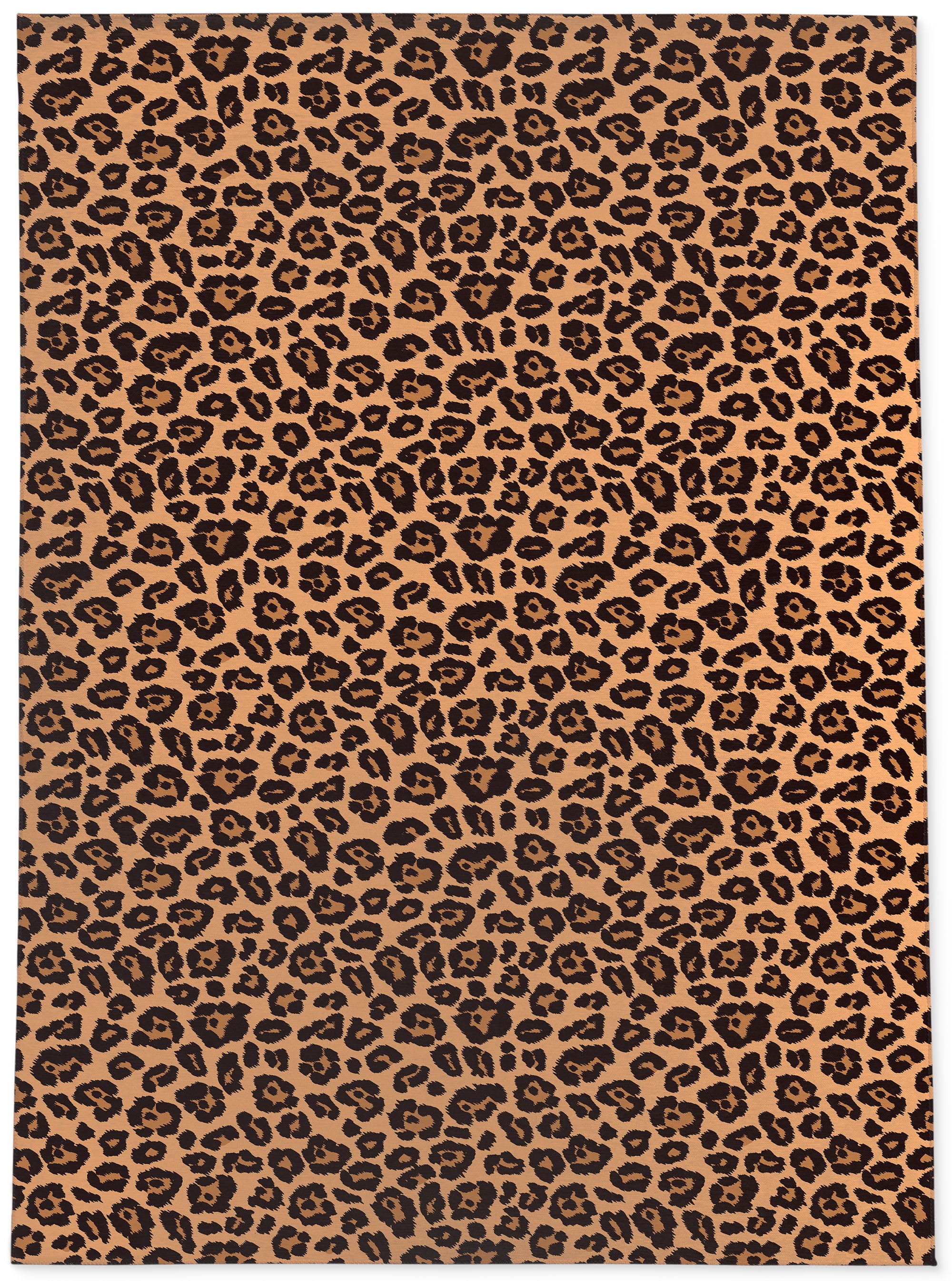 Kavka Designs Leopard Print Natural Area Rug, Animal Safari Living Room ...