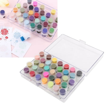 Colors Fingerprint Ink Pad,35 Color Water Based Pad Craft Finger Ink ...