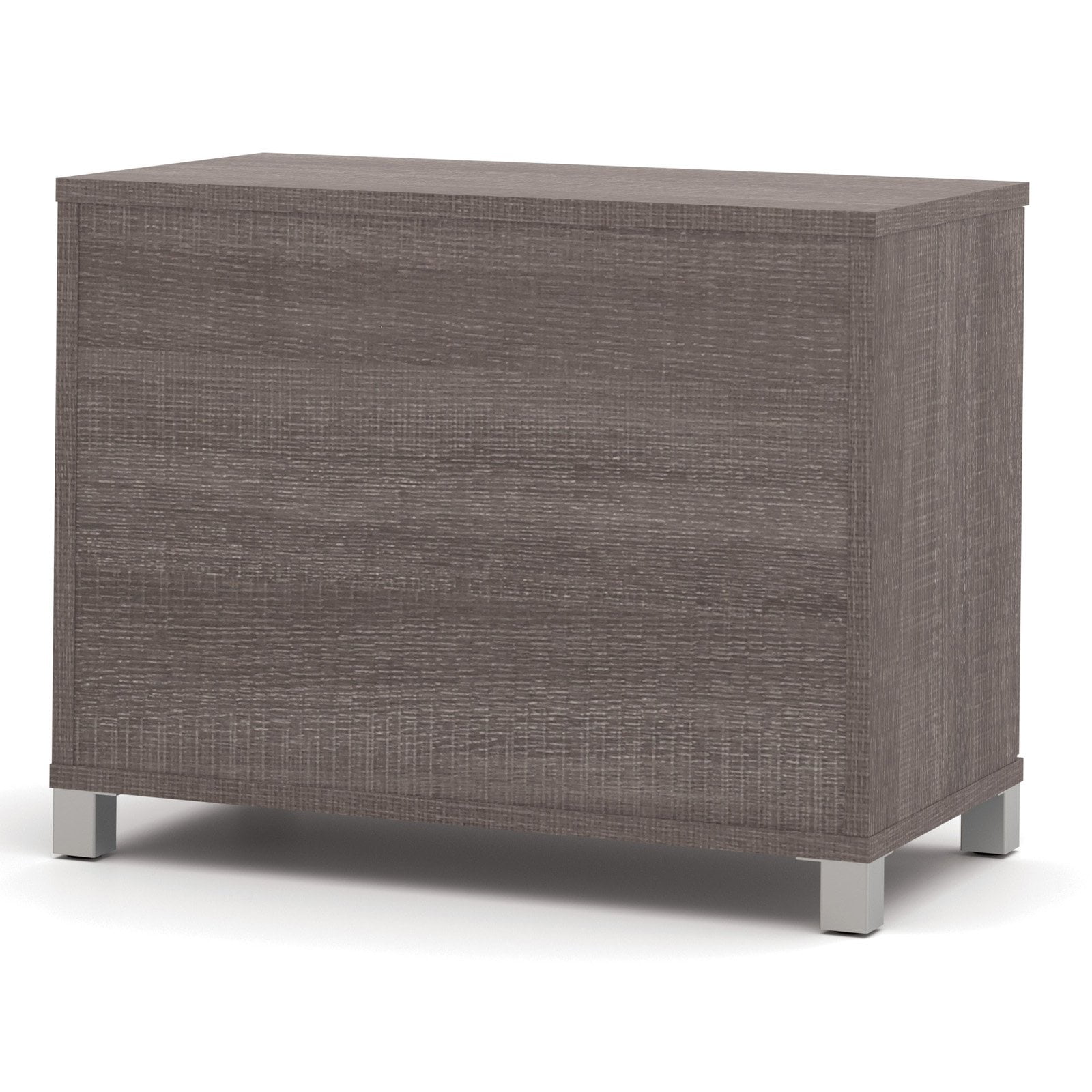 Bestar Pro-Linea 2-Door Storage Unit, Bark Grey - Walmart.com