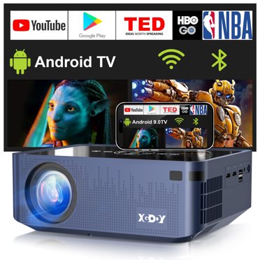 4k Smart Projector Android TV 5G WiFi 6 Freestyle LED Home Theater Cinema BT Home Theater ...