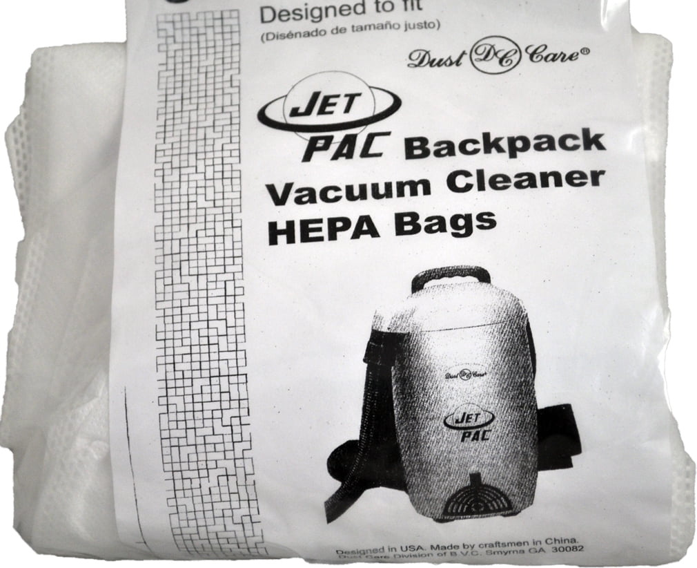 Dust Care Jet Pac Backpack Vacuum Clenaer HEPA Bags tillescenter Vacuum ...
