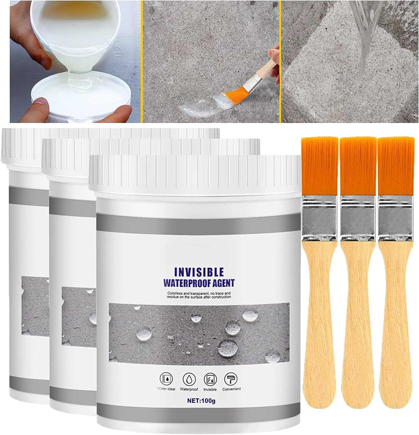 Clear Silicone Sealant Waterproof, Invisible Waterproof Sealant, Clear ...