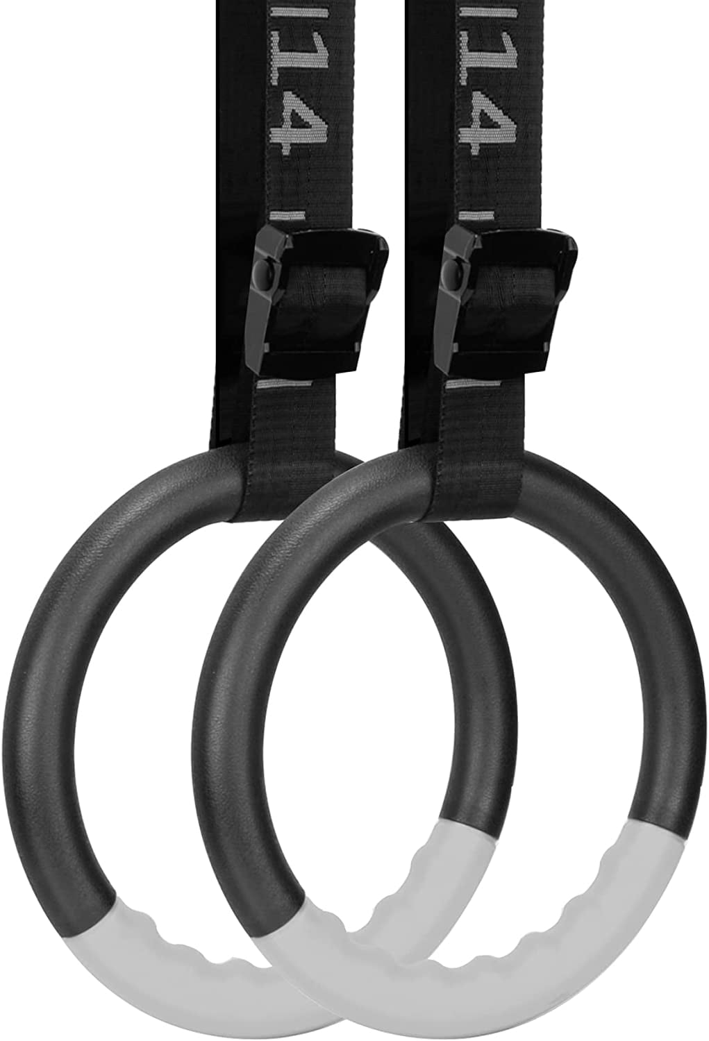 Gymnastic Rings with 15 FT Adjustable Straps Non-Slip Gymnastics Rings ...