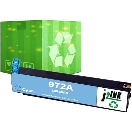J2INK 1 Pack Cyan High Yield Ink Cartridge Replacement for HP 972 HP ...