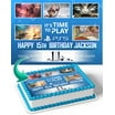 Gamer Nintendo Playstation Xbox Blue Edible Image Cake Topper ...