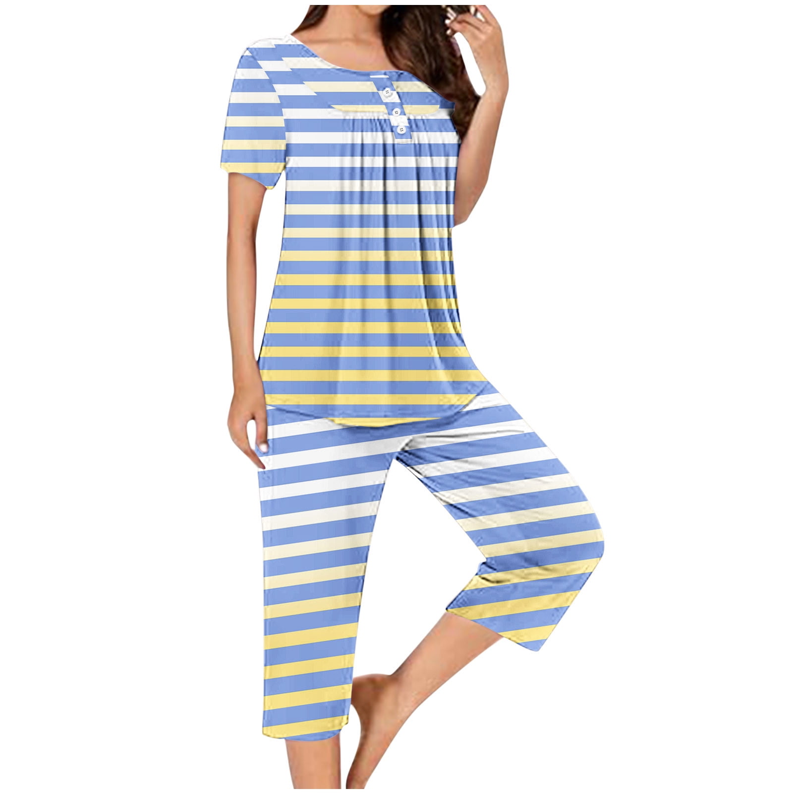 Click here for Sdnall Womens Pajama Sets Womens Fashionable Casua... prices