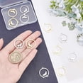 201 Stainless Steel Pendants Ring with Wolf Mixed Color 23x20x1mm Hole ...