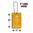 Aquaman Keep Calm and Call Wood Wooden Rectangle Keychain Key Ring ...