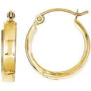 Primal Gold 10 Karat Yellow Gold Fancy Small Hoop Earrings - Walmart.com