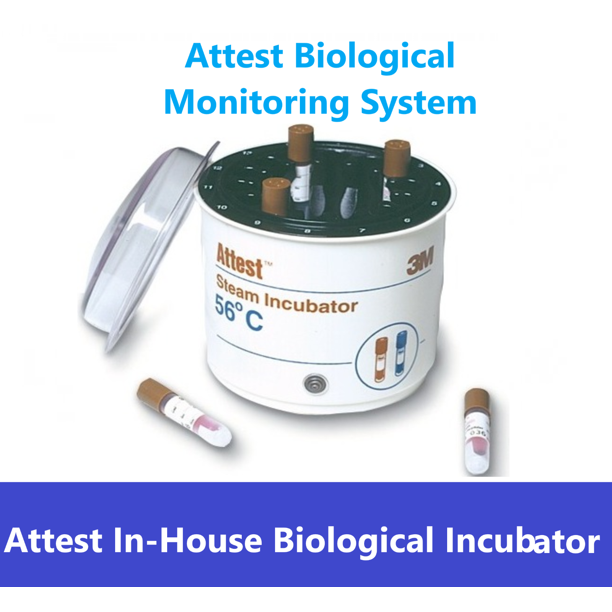 3M Attest Biological Indicator 14-Vial (round) Incubator 56°C Steam ...