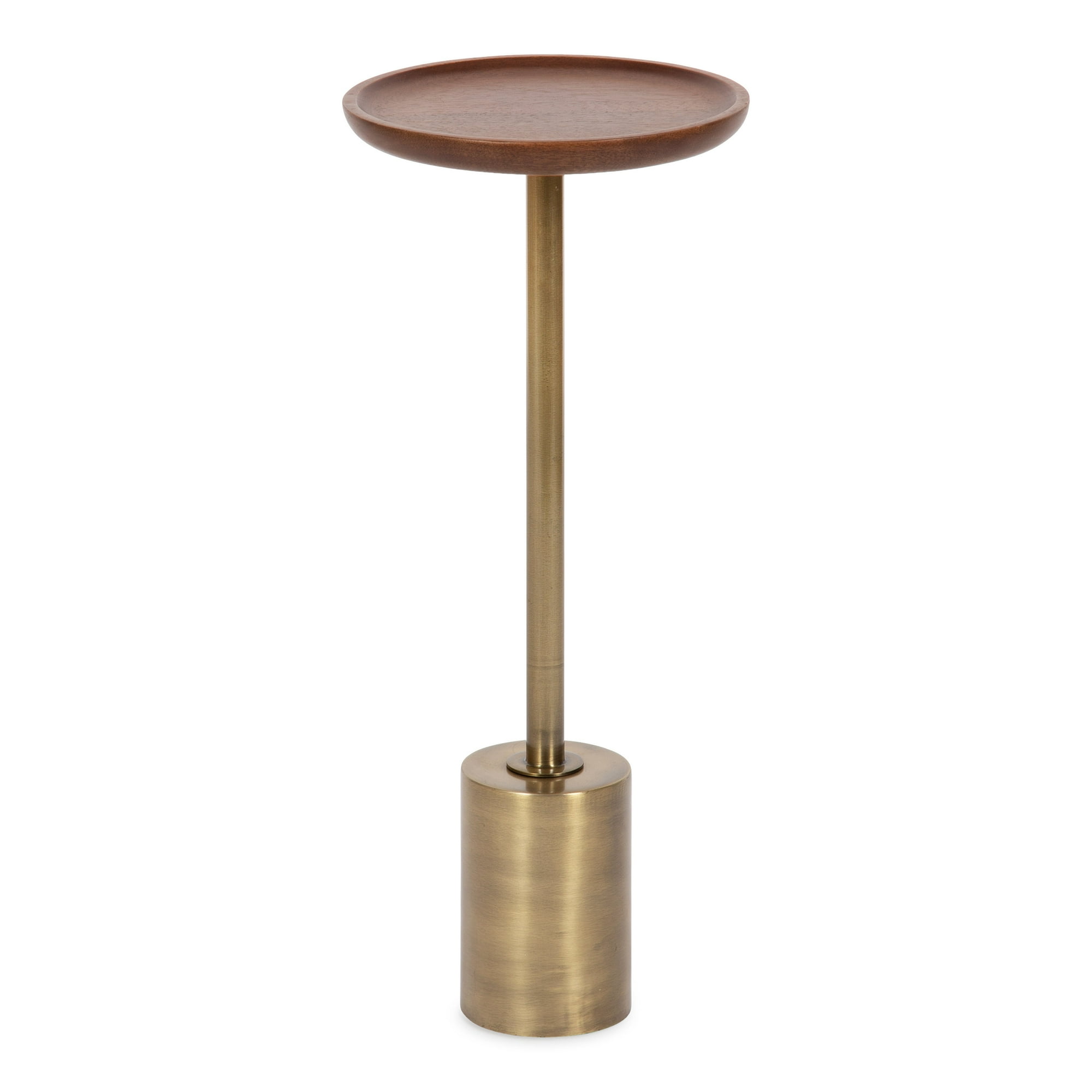 Click here for Kate And Laurel Xyler Round Wood And Metal Drink T... prices
