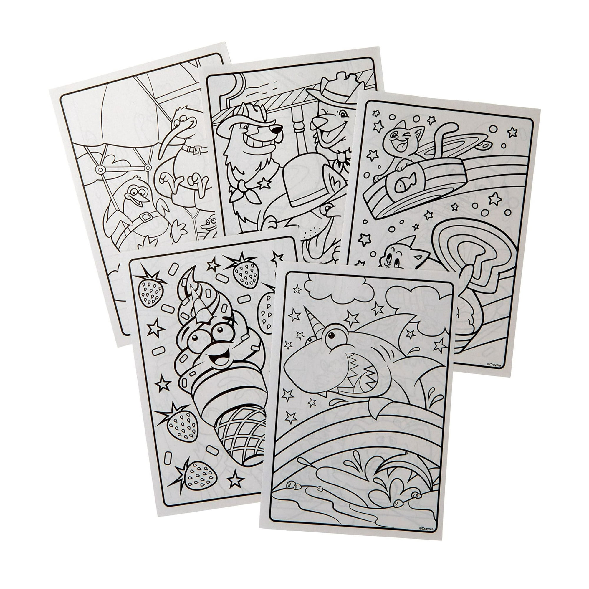 Crayola Epic Book Of Awesome  All-In-One Coloring Book Set  288 Animal Coloring Pages  Gift For Kids  Age 3  4  5  6