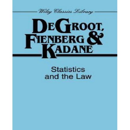 Statistics and the Law (Wiley Classics Library) - Walmart.ca