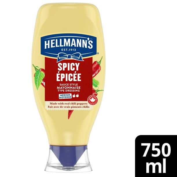 Hellmann's Spicy Mayonnaise Type Dressing, 750 ml Mayonnaise - Walmart.ca