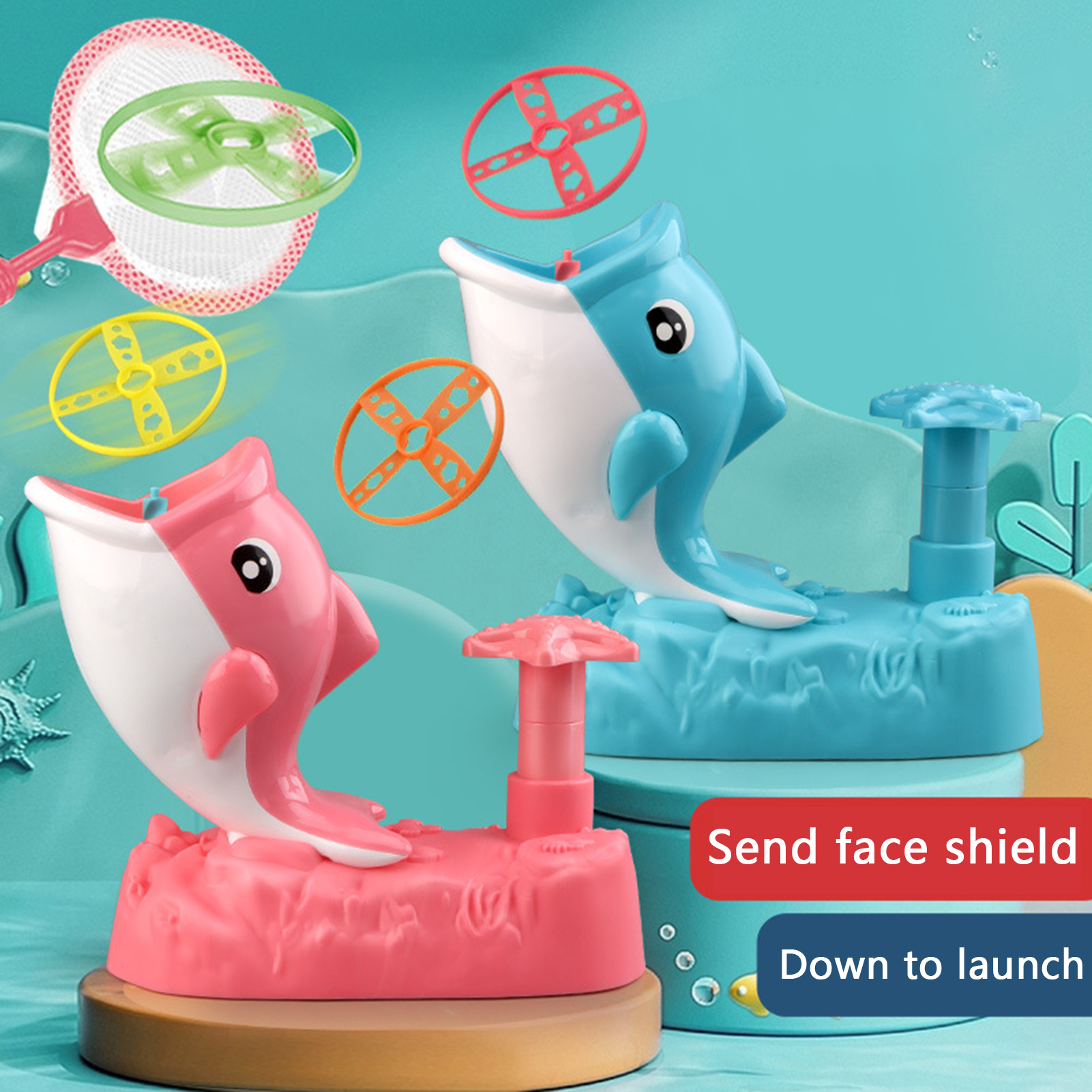 Hesroicy 1 Set Launcher Toys Cartoon Multi-player Competition with ...