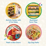 Battat Barnyard Activity Cube with 5 Multicolor Sides and Bead Maze ...