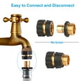 Garden Hose Quick Connector Set, EEEkit 3/4" Male and Female Garden ...