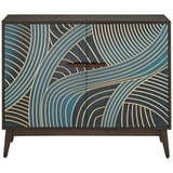 55 Downing Street Delilah 35 1/4" Wide Multicolor 2-Door Accent Chest ...