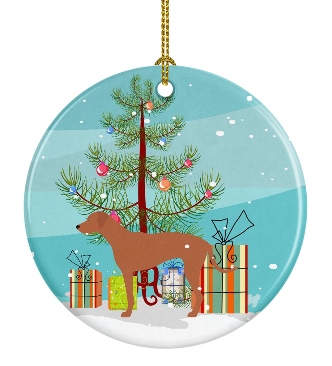 Rhodesian Ridgeback Christmas Ceramic Ornament - Walmart.com