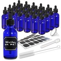 Nevlers 2 oz Clear Glass Dropper Bottle (Set of 48) | Includes Shrink ...