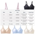 ATOYSOY Wireless Bras for Women No Underwire Adjustable Thin Strap Deep ...
