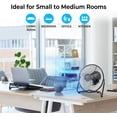 9 inch Cradle Fan, 3 Speed Floor or Table Fan with180 Degree Tilt ...