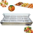 INTBUYING 12-Pan Food Warmer Commercial Buffet Food Warmer Stainless ...