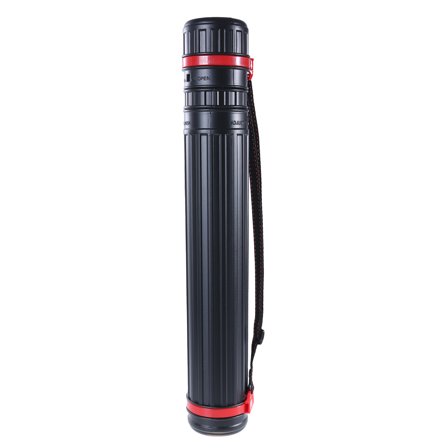 DEWEL Telescoping Drawing Poster Tube, Waterproof Plastic, Light, Black ...