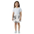 Cat Line Pattern Cotton Skirt Built-in Liner Elastic A-Line Flared ...