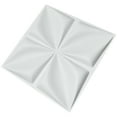 Art3d Decorative 3D Wall Panels Textured 3D Wall Covering, White, 19.7 ...