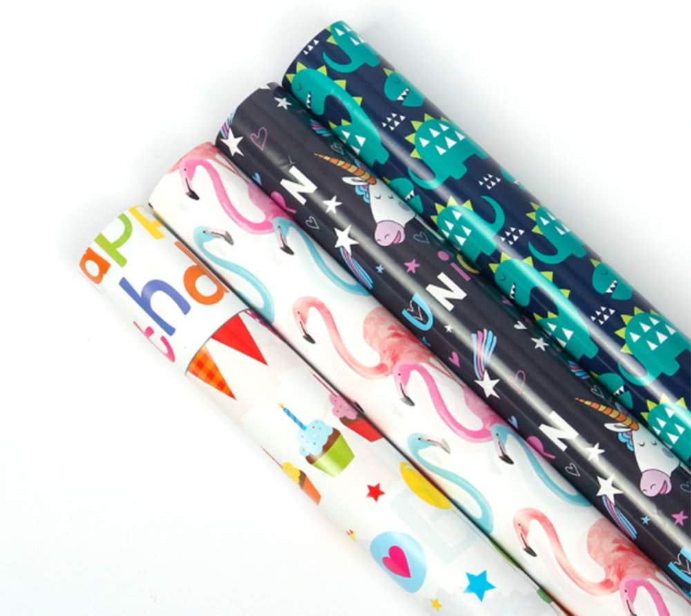 Lingdii Birthday, wedding, holiday gift wrapping paper, cartoon gift ...