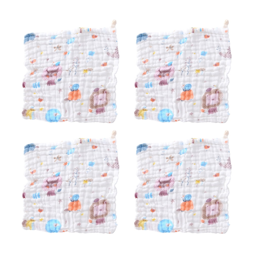 Baby Burp Cloths 4 Pack Premium Cotton Burping Rags for Newborn Ultra ...