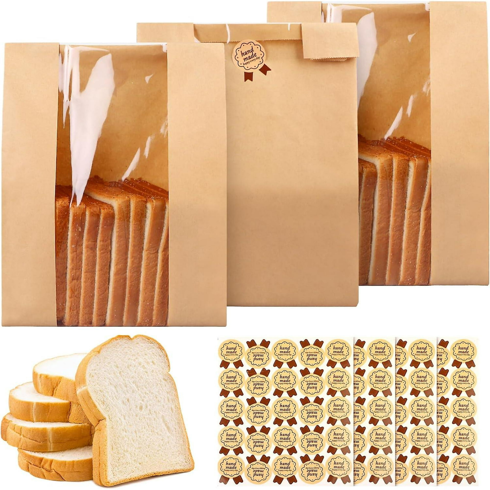 Click here for Unbranded 100 Pack Paper Bread Bags For Homemade B... prices