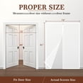 Magnetic Screen Door Middle Opening Fit Door Size 72" x 80" Patio ...