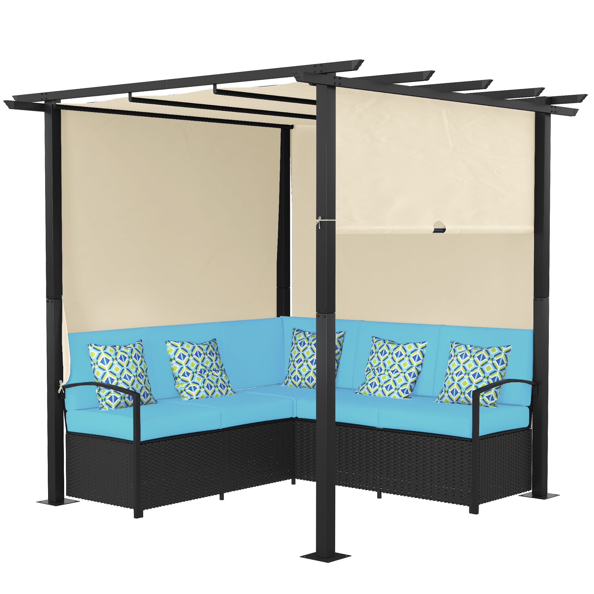 Click here for Outsunny Patio Furniture W/ Retractable Canopy Per... prices