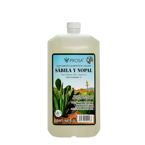 BEBIDA DE SABILA Y NOPAL CON VITAMINA C PROSA 2 L | Bodega Aurrera en línea