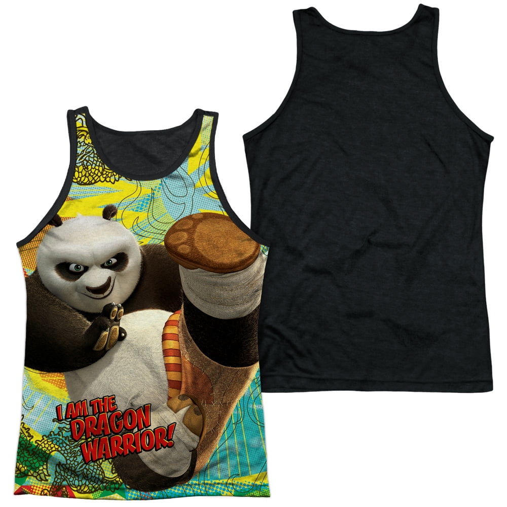 Kung Fu Panda - Dragon Warrior - Black Back Tank Top - Large - Walmart.com