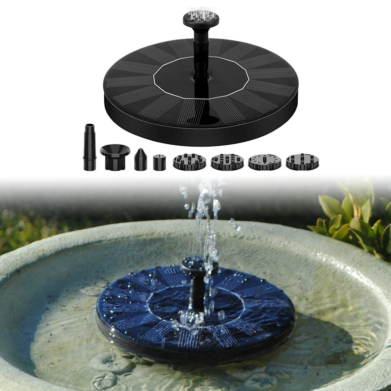 Click here for Botaninest Solar Outdoor Floating Bird Bath Garden... prices