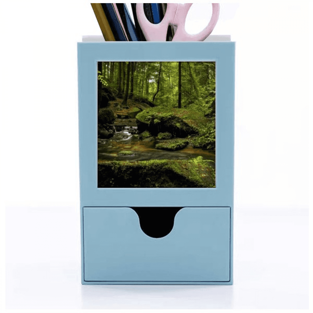 Stream Green Forestry Science Nature Scenery Desk Supplies Organizer ...