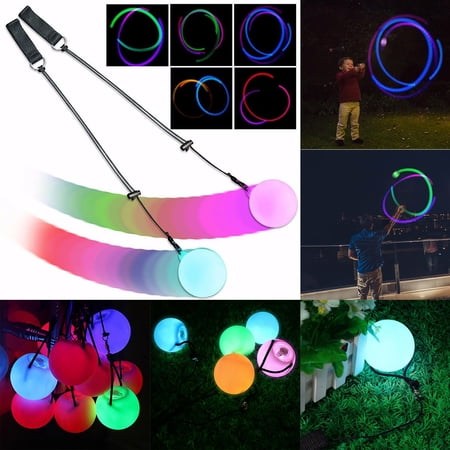 Gift for Kids Ed Luminous Hand Throwing Ball Button Colorful Luminous ...
