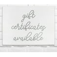 Darware Gift Certificates Available Sign, Wood Decorative Retail Store ...